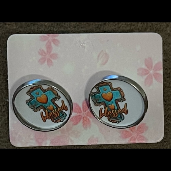 Jewelry | Blessed Cross Earrings | Poshmark